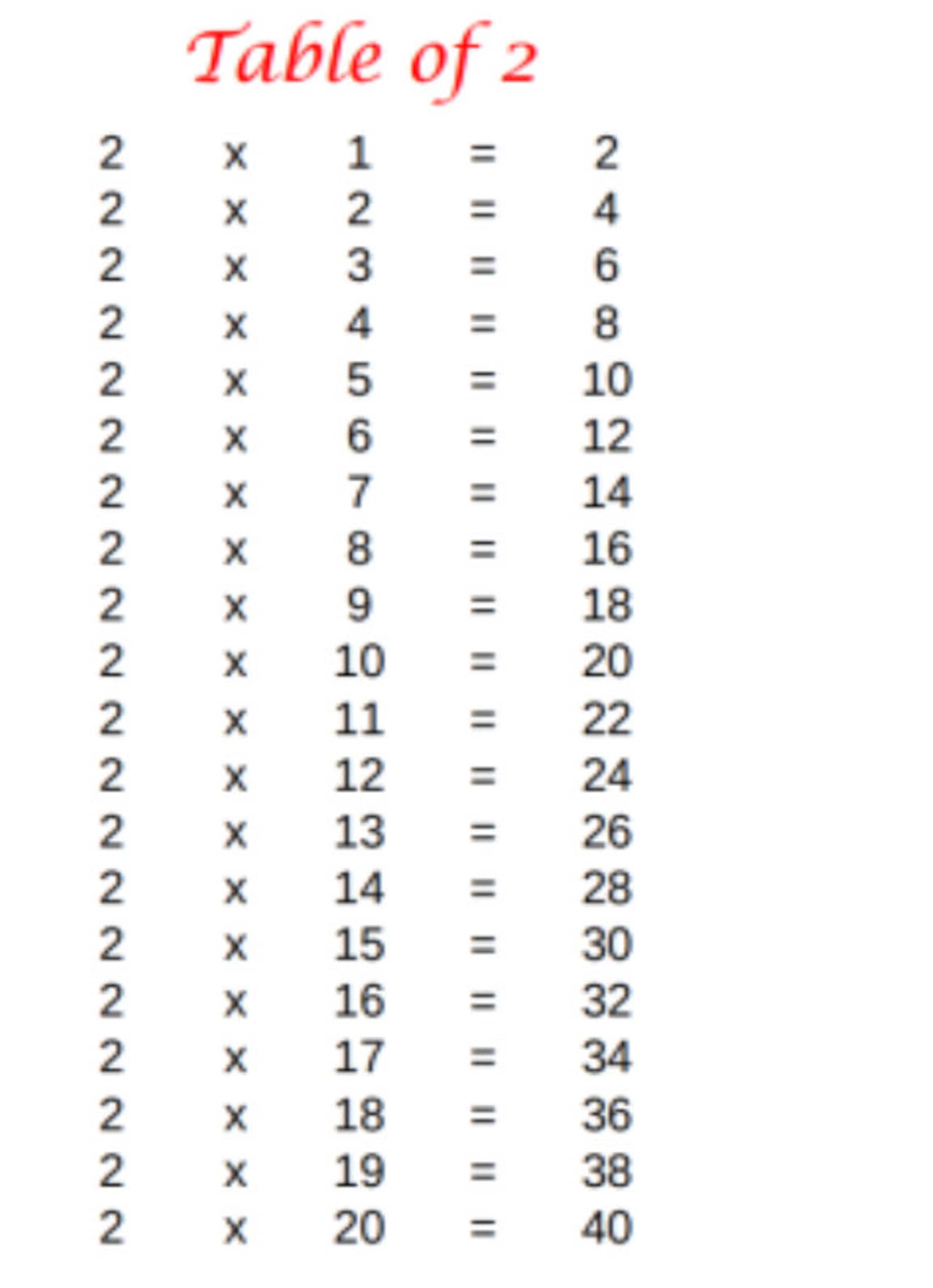 Multiplication Chart 20x20 Grid and Individual Tables - Etsy