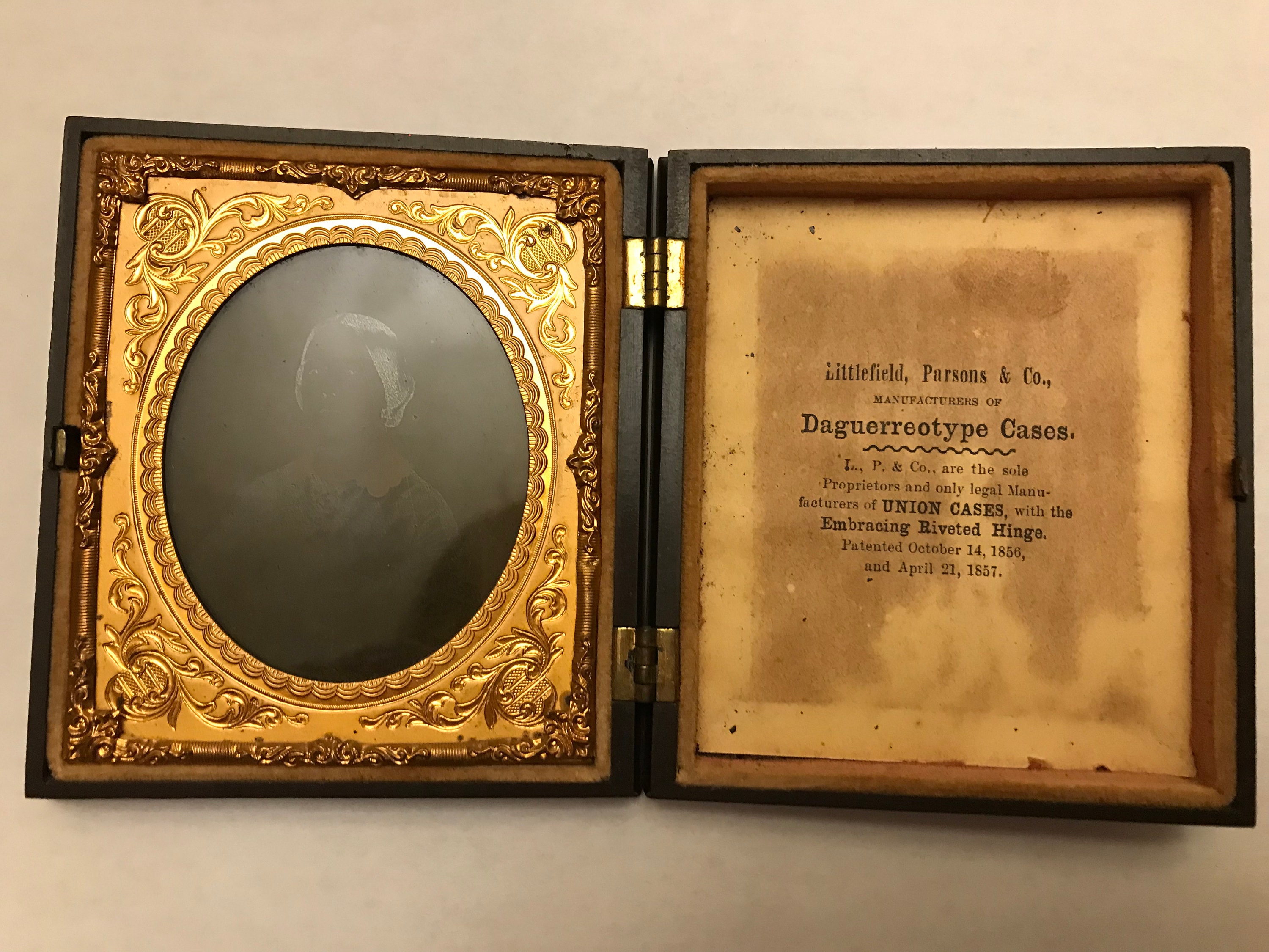 Vintage Littlefield, Parsons & Co., Daguerreotype Cases With Embracing ...