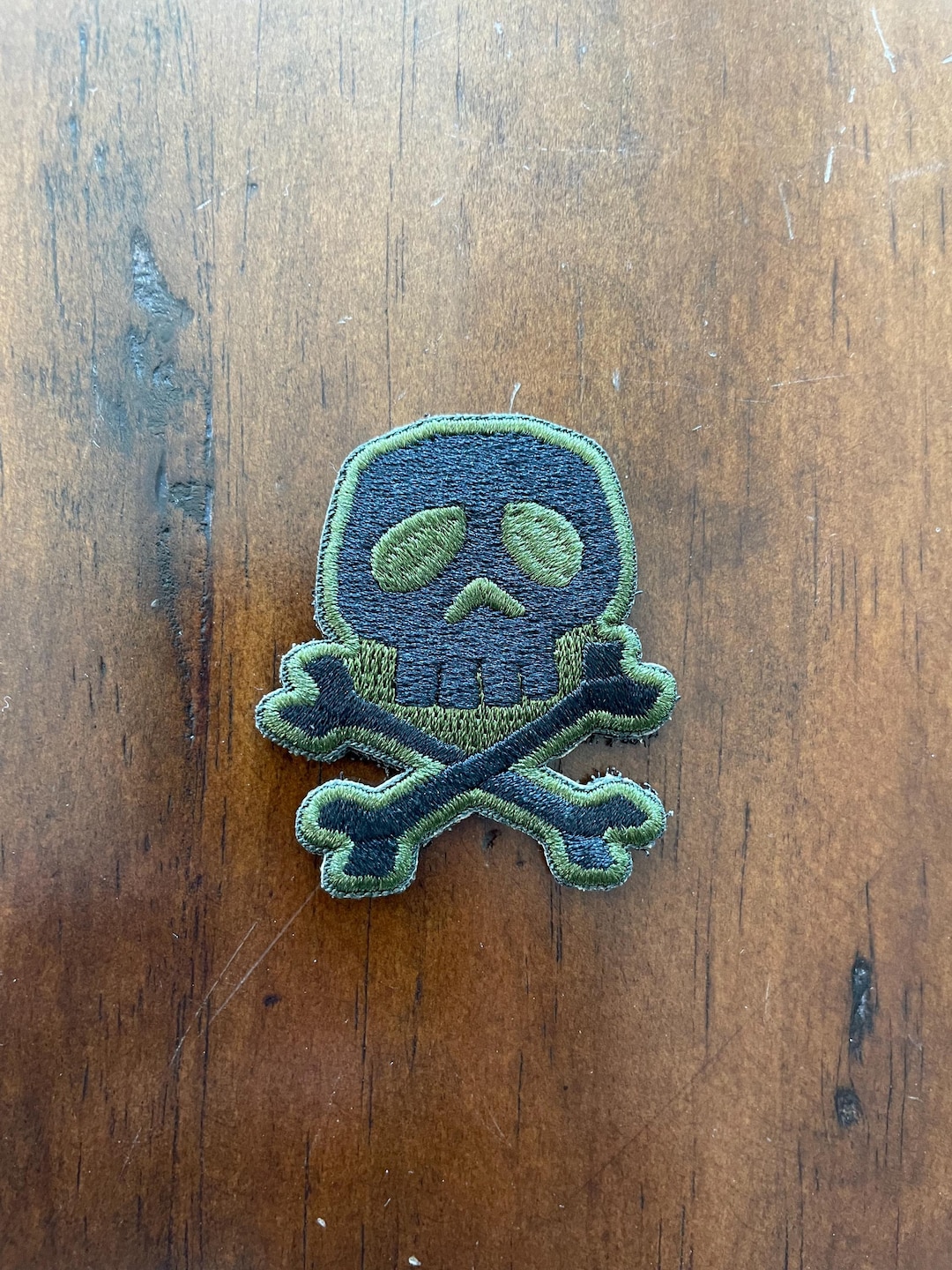 Embroidered Skull and Crossbones Patch With Hook Type Backing Now in ...