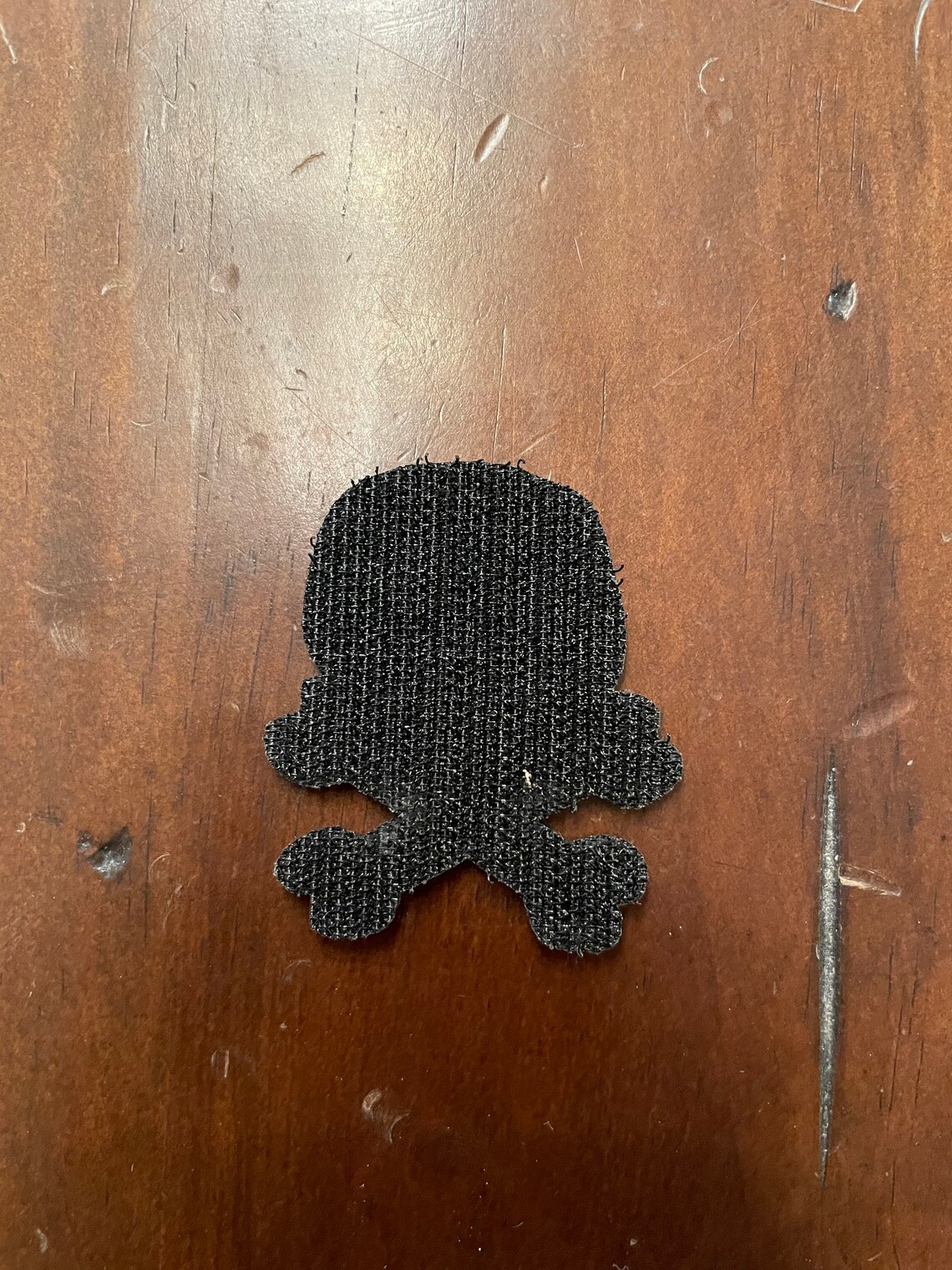 Embroidered Skull and Crossbones Patch With Hook Type Backing - Etsy