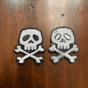 Sew on Skull and Crossbones Patch, 2 Inches - Etsy