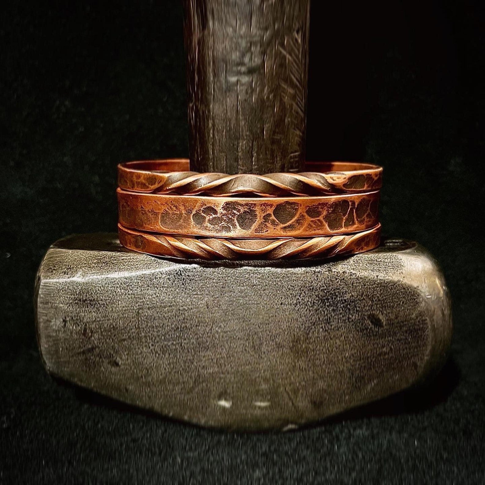Thin Gauge. Twisted Copper Bracelet. Forged in Montana. Made - Etsy