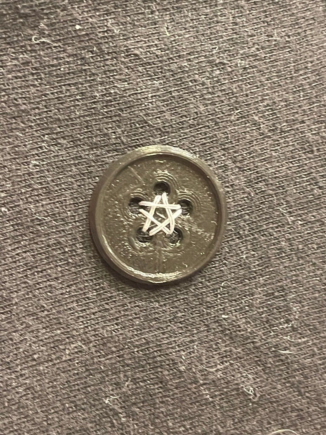 Black Pentagram Buttons 21mm (set of 10) - Etsy