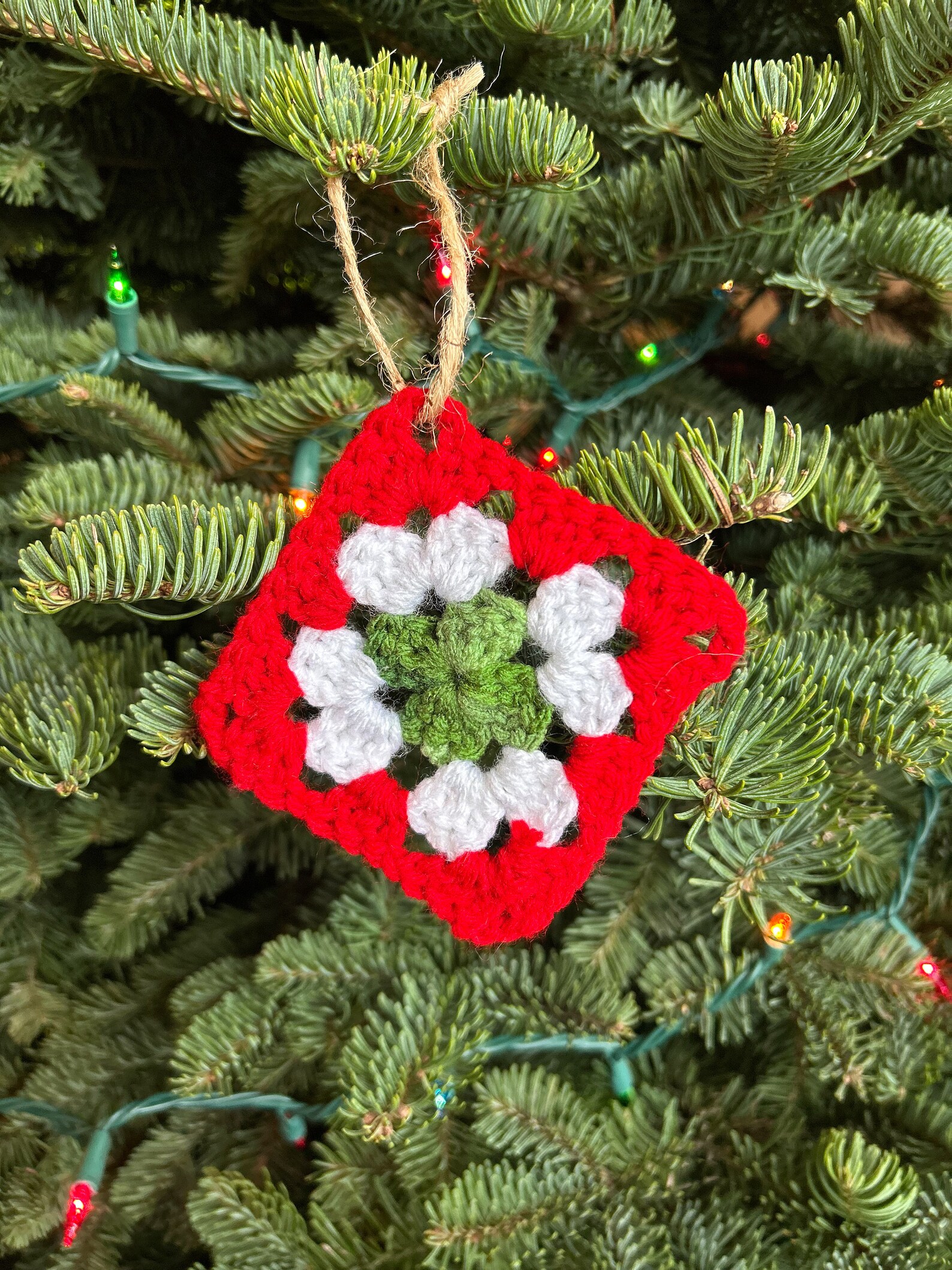Christmas Granny Square Ornaments - Etsy