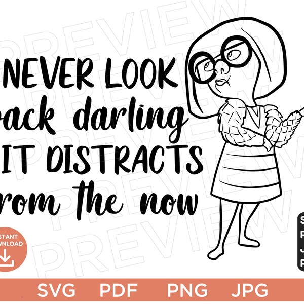 Edna Mode Silhouette - Etsy