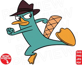 Perry the Platypus Svg - Etsy