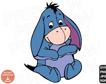 Baby Eeyore Svg - Etsy UK