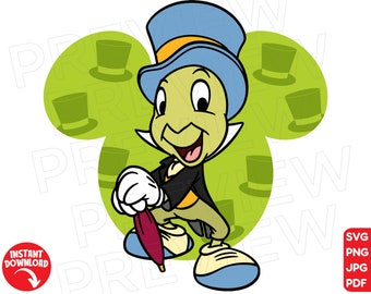 Jiminy Cricket Svg Free - Etsy