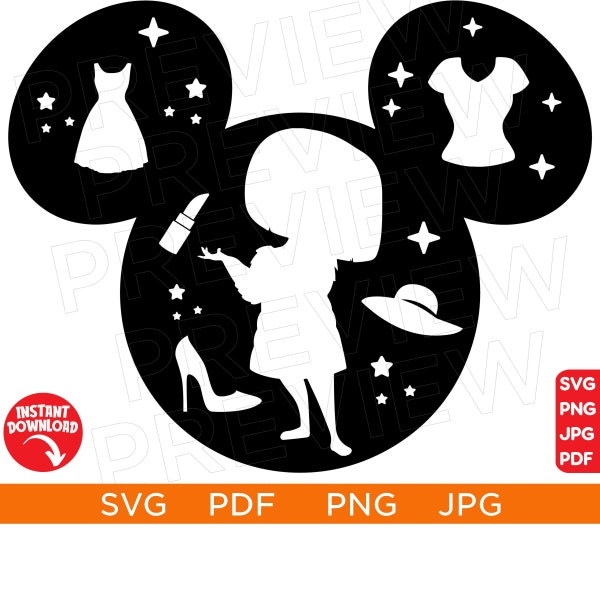 Edna Mode Silhouette - Etsy Australia