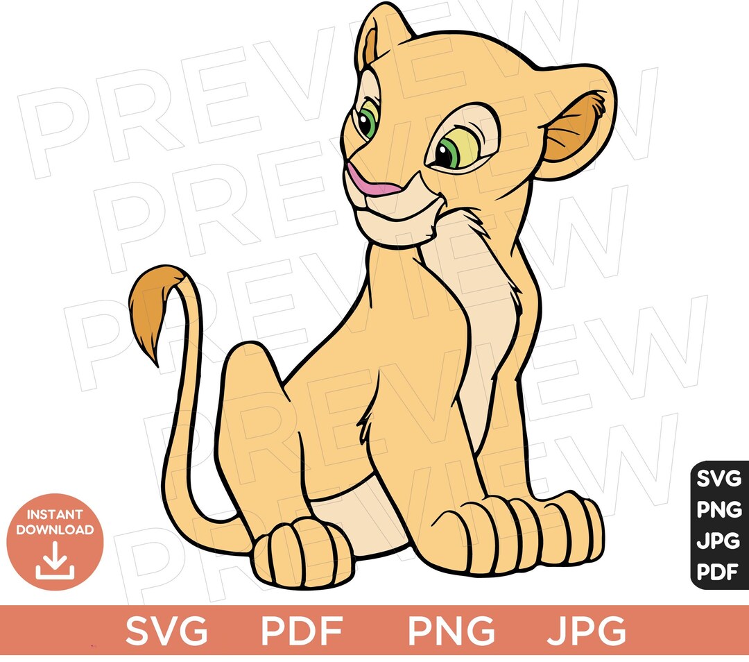 The Lion King SVG Nala Svg Disneyland Ears Clipart Layered - Etsy Hong Kong