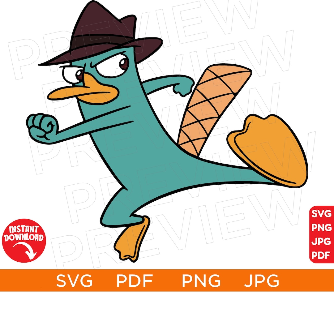 Perry the Platypus SVG Phineas and Ferb SVG Disneyland Ears - Etsy