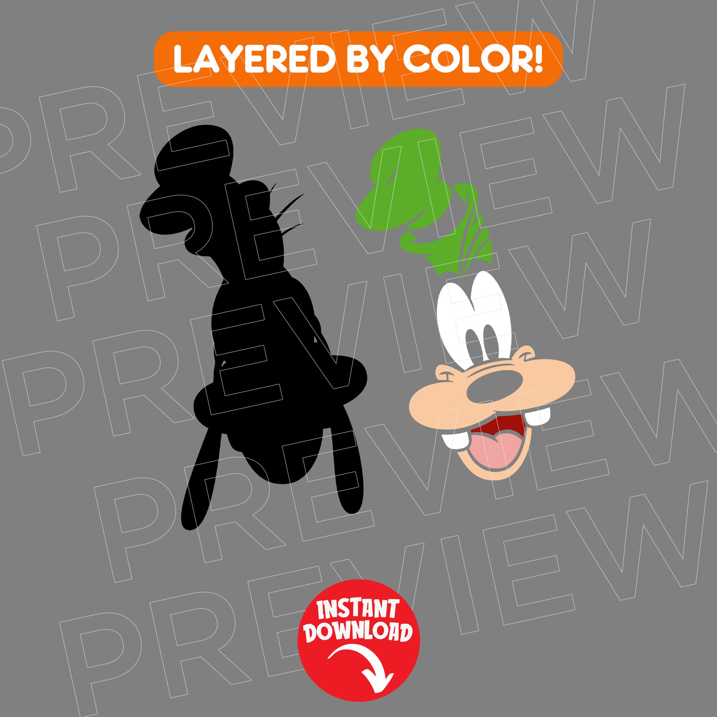 Goofy Vector Svg Goofy Ears SVG Mouse Png Disneyland Ears - Etsy Hong Kong