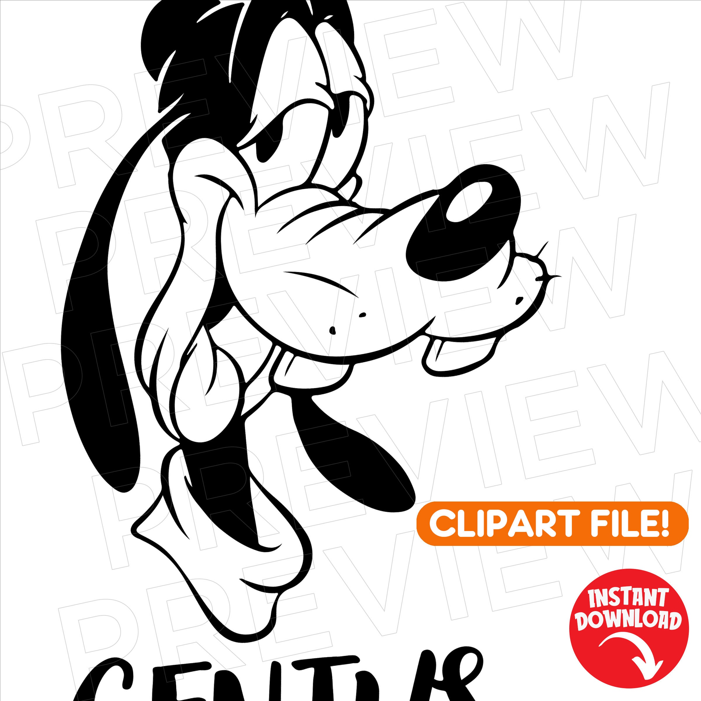 Genius Goofy Vector Svg Goofy Ears SVG Mouse Png Disneyland - Etsy