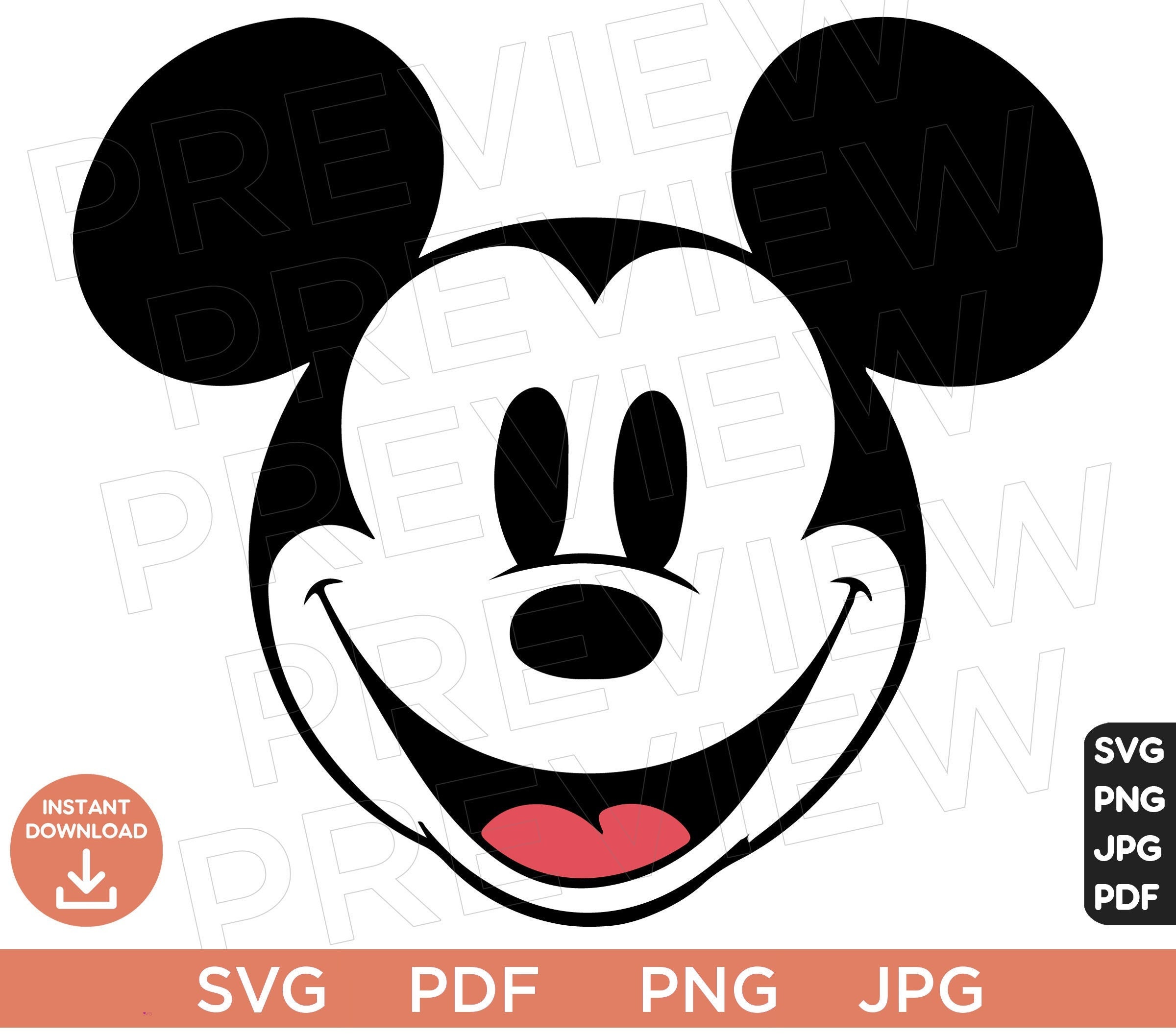 Mickey Face Png