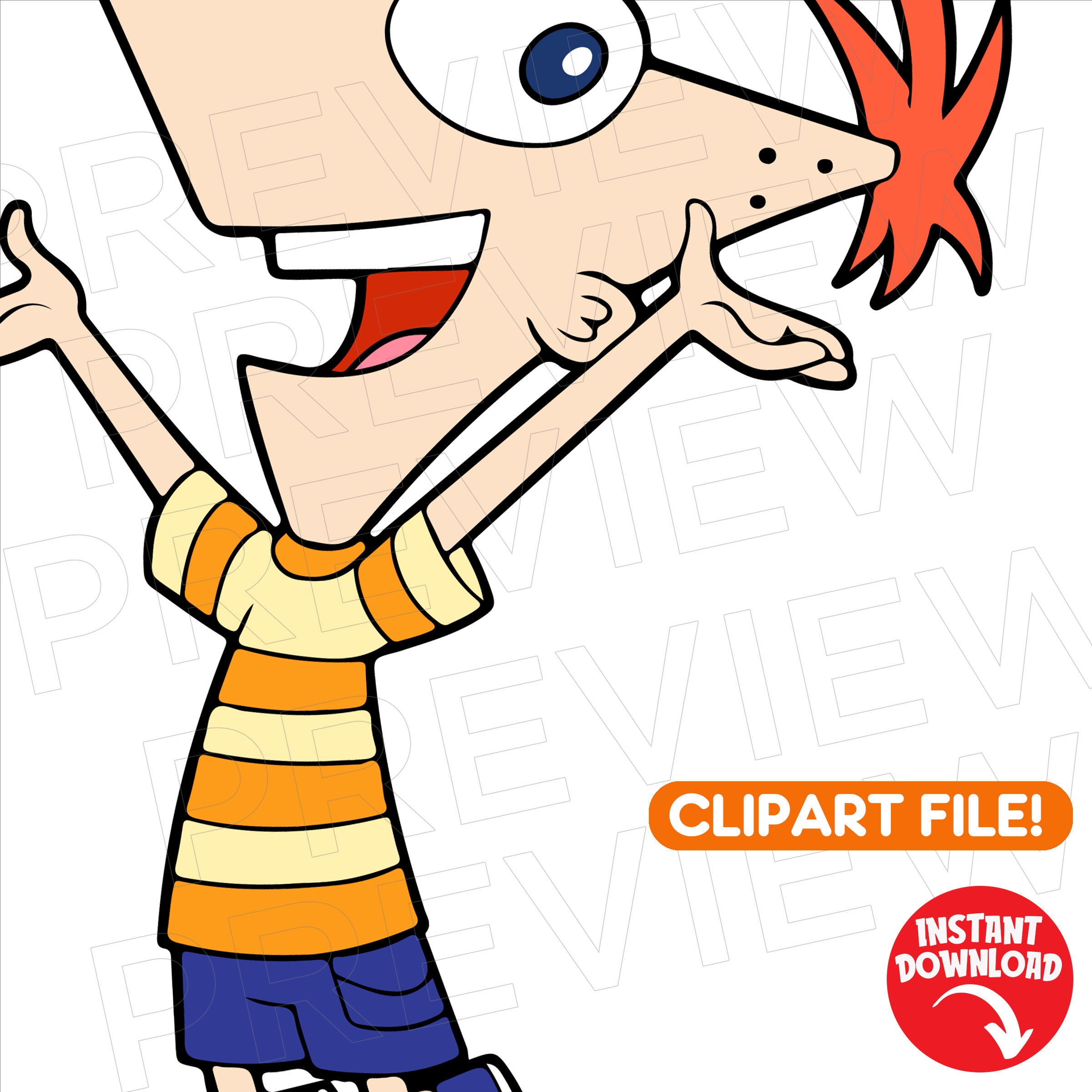 Phineas Svg Phineas And Ferb Svg Disneyland Ears Clipart Sv Inspire