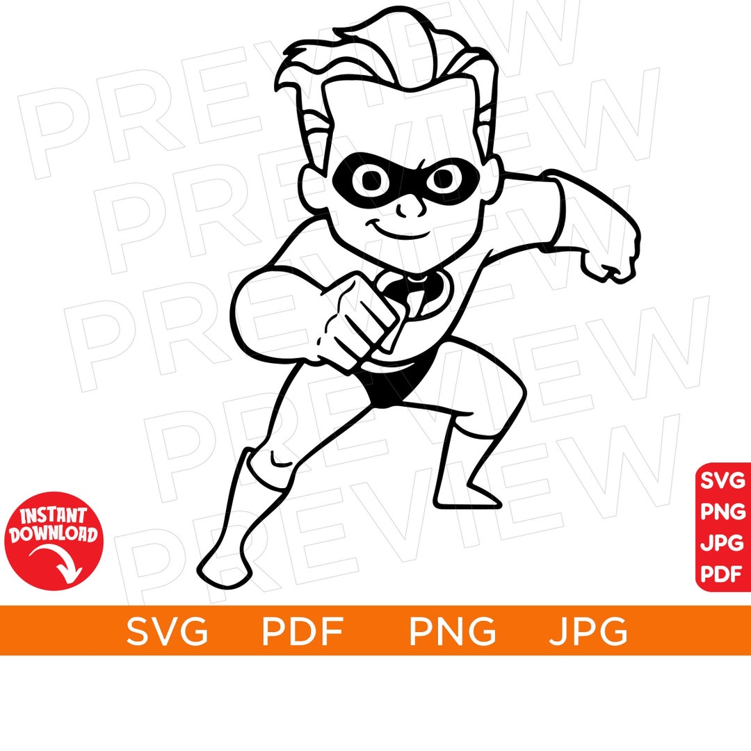 Dash Parr SVG Los increíbles SVG Disneyworld Svg Disneyland - Etsy España