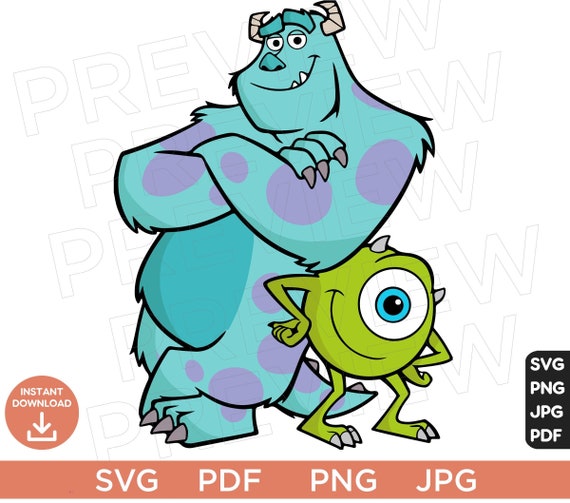 Monsters Inc Vector Clip Art