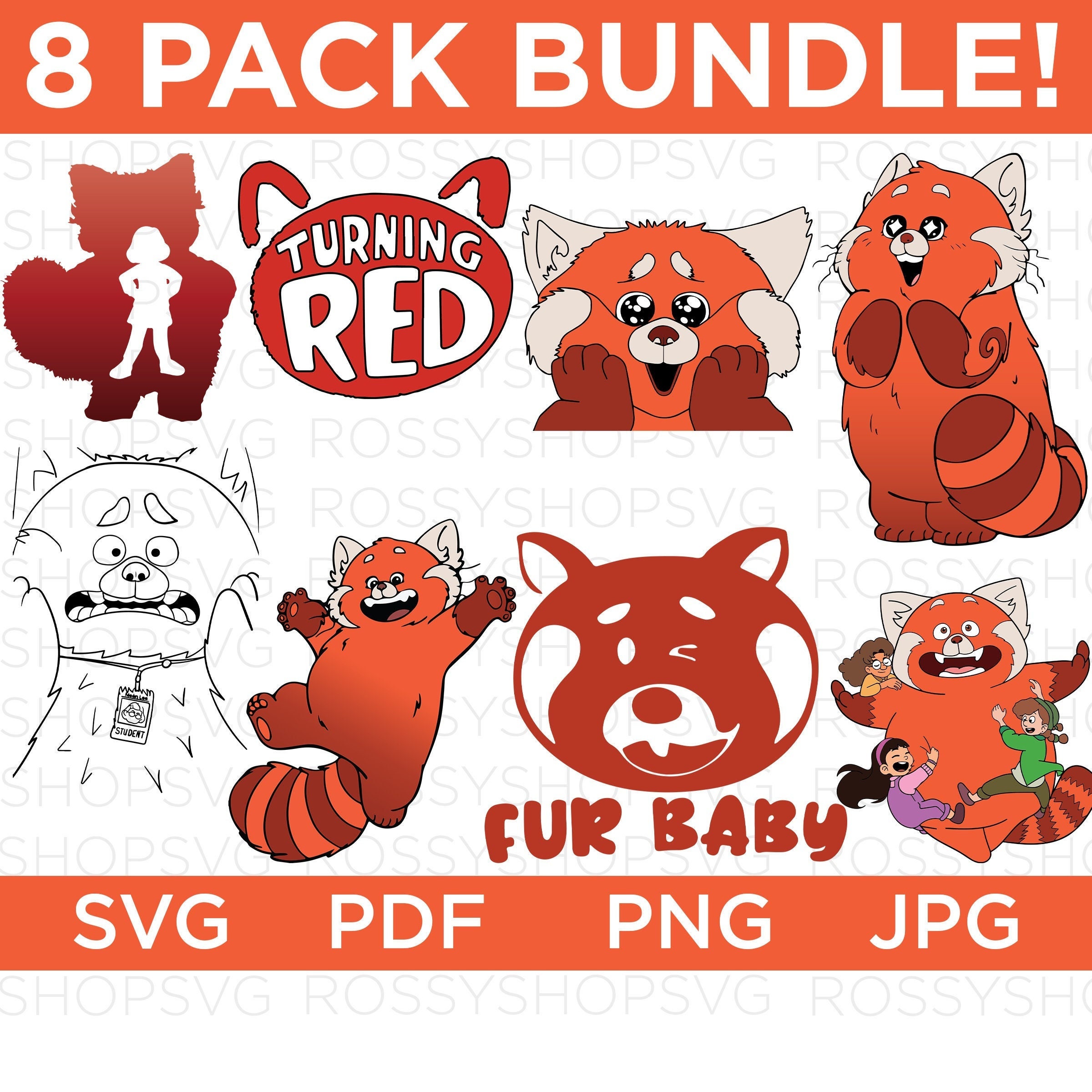 Turning Red Bundle Svg Mei Lee Svg Red Panda Svg Meilin - Etsy Canada