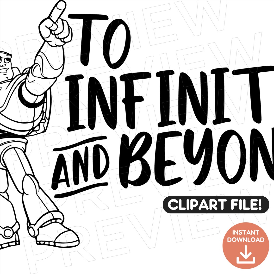 To Infinity and Beyond Svg Buzz Lightyear Toy Story Svg Ears - Etsy Canada