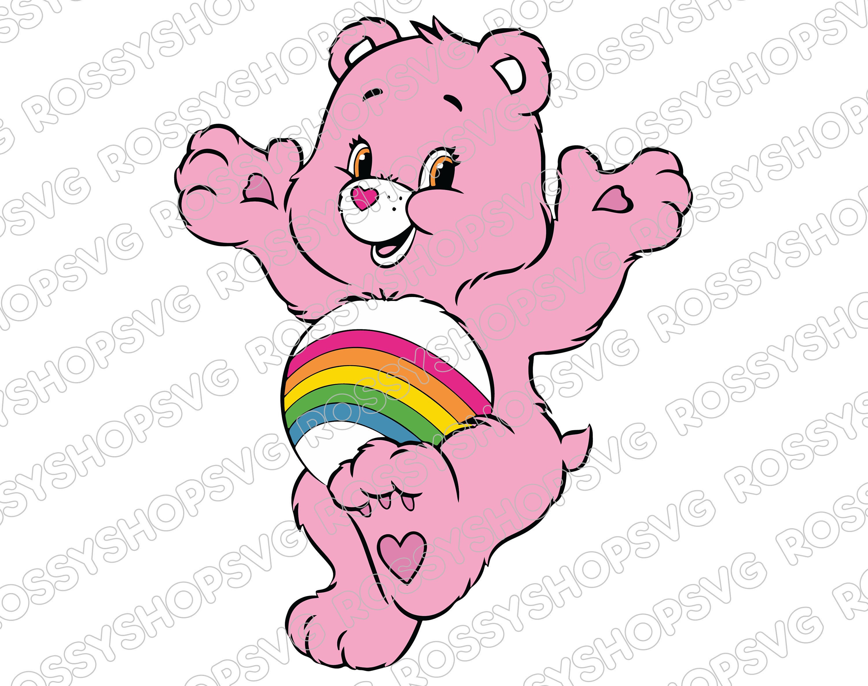Cheer Bear Care Bears SVG PNG PDF / T-shirt Svg / Cutting - Etsy Canada