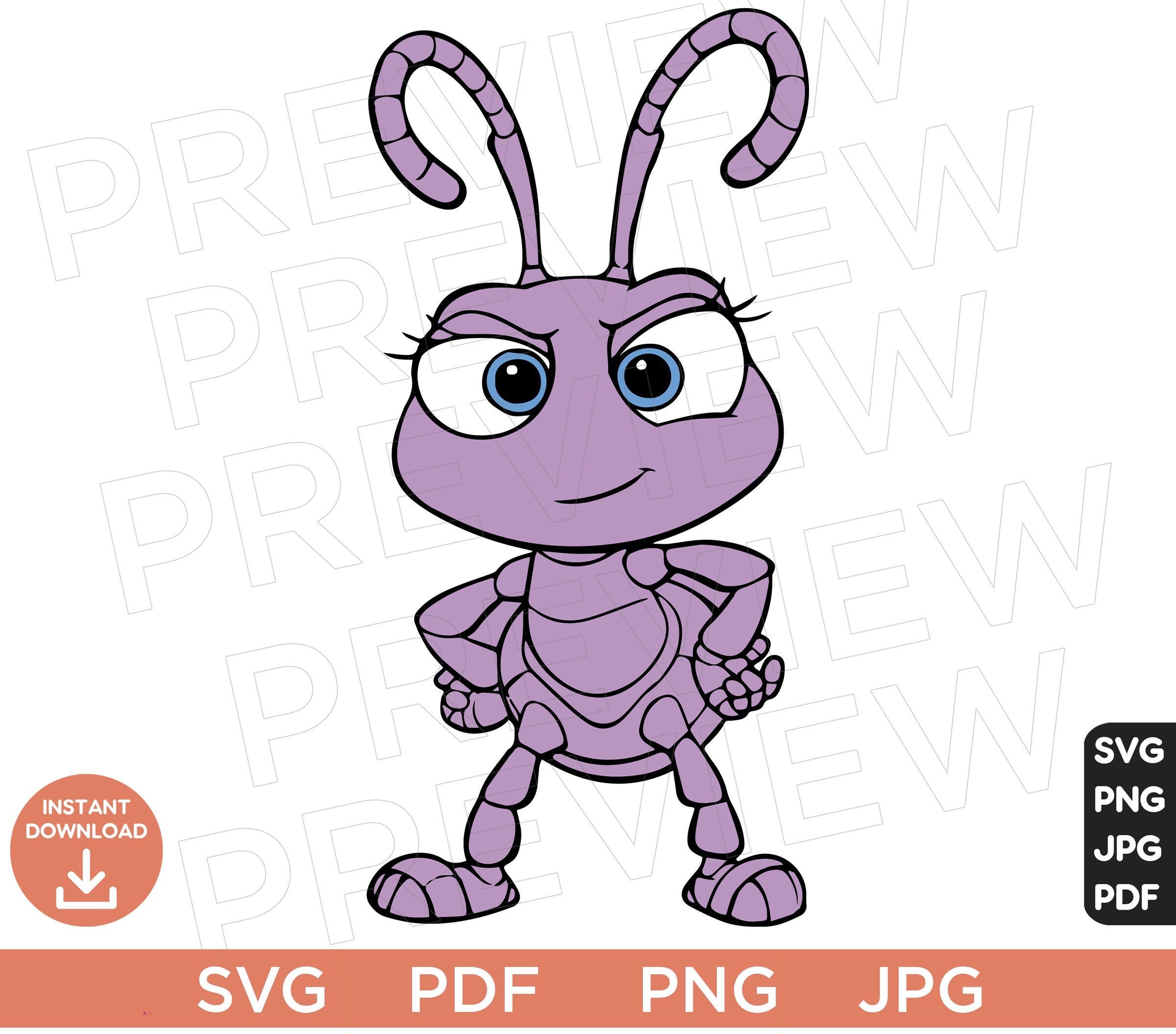 A Bug's Life Svg Dot Svg Princess Dot Svg Disneyland - Etsy Norway
