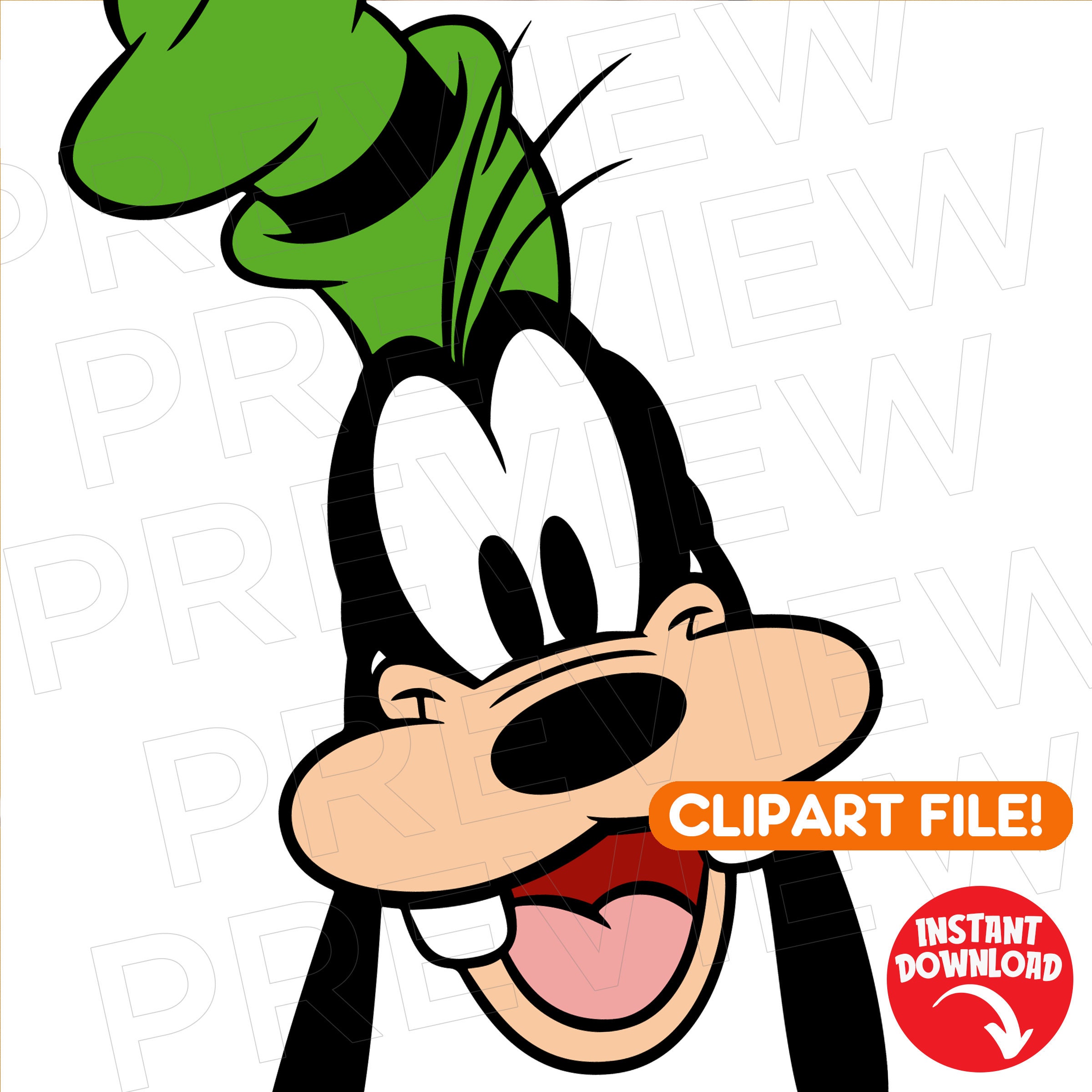 Goofy Vector Svg Goofy Ears SVG Mouse Png Disneyland Ears - Etsy Hong Kong
