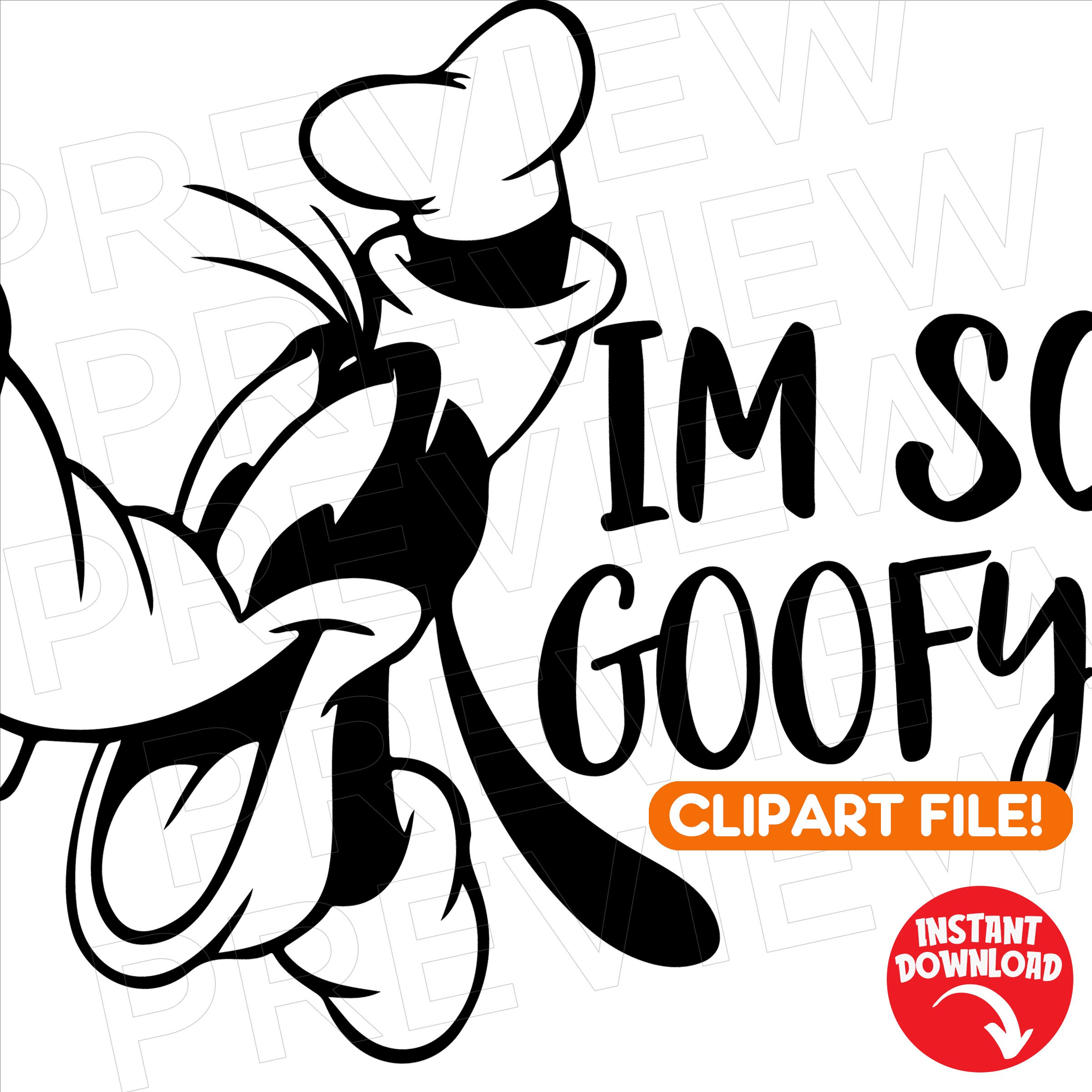 Im so Goofy Vector Svg Goofy Ears SVG Mouse Png Disneyland - Etsy Canada