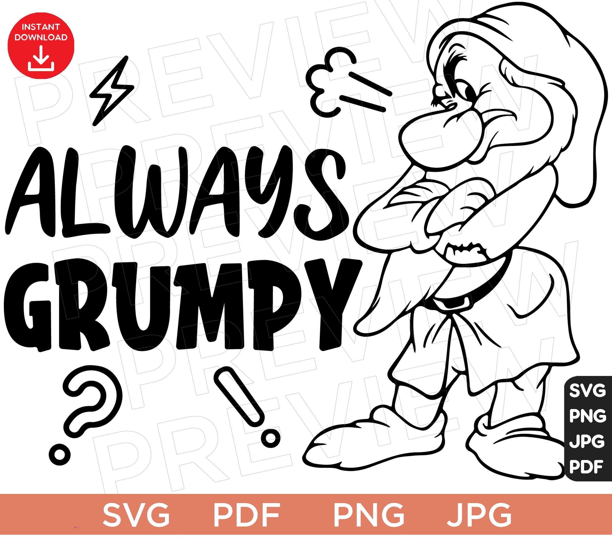 Snow White Grumpy Dwarf