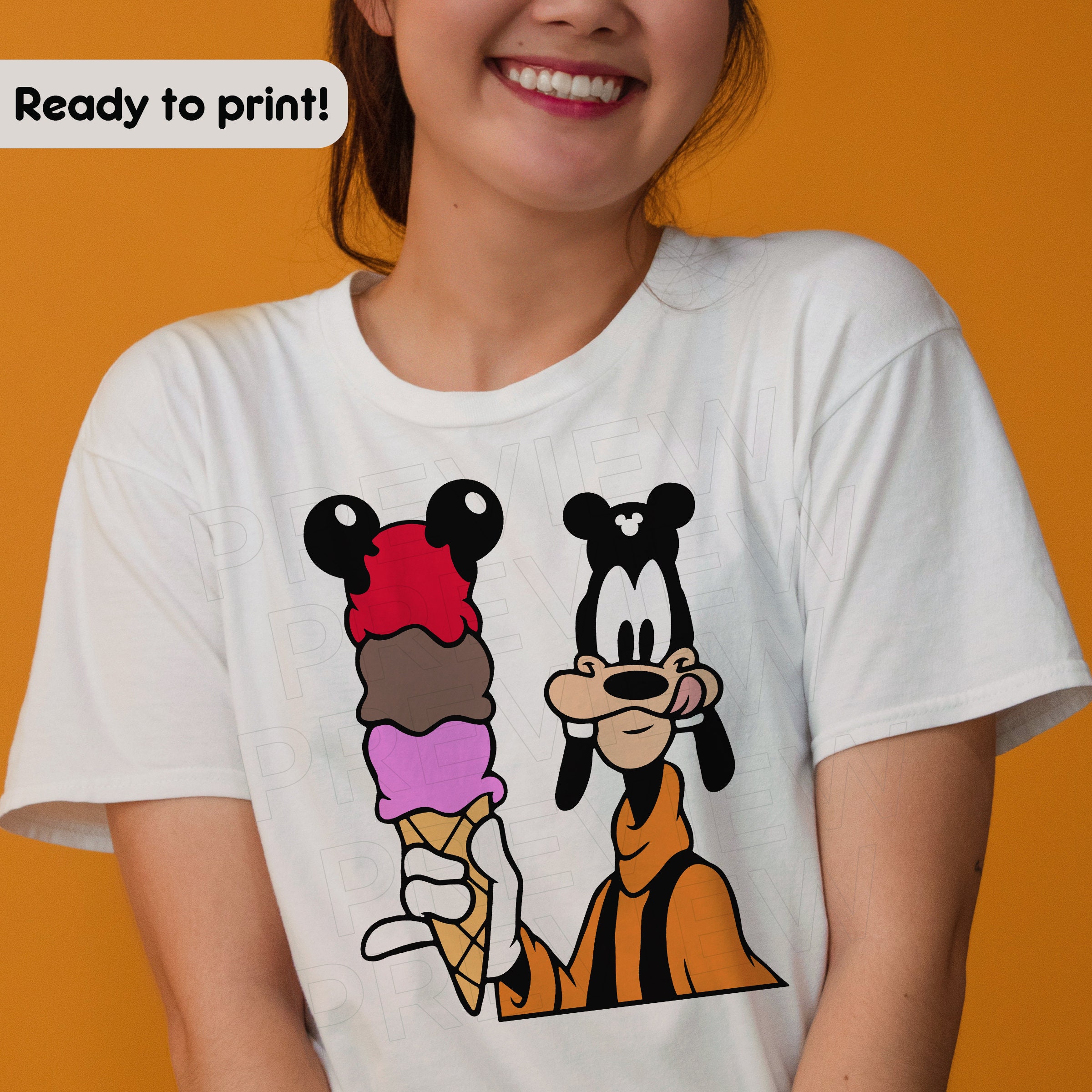 Goofy Ice Cream Vector Svg Goofy Ears SVG Mouse Disneyland - Etsy España