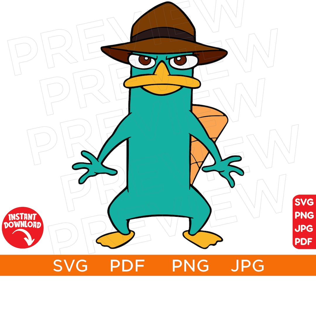 Perry the Platypus SVG Phineas and Ferb SVG Disneyland Ears - Etsy