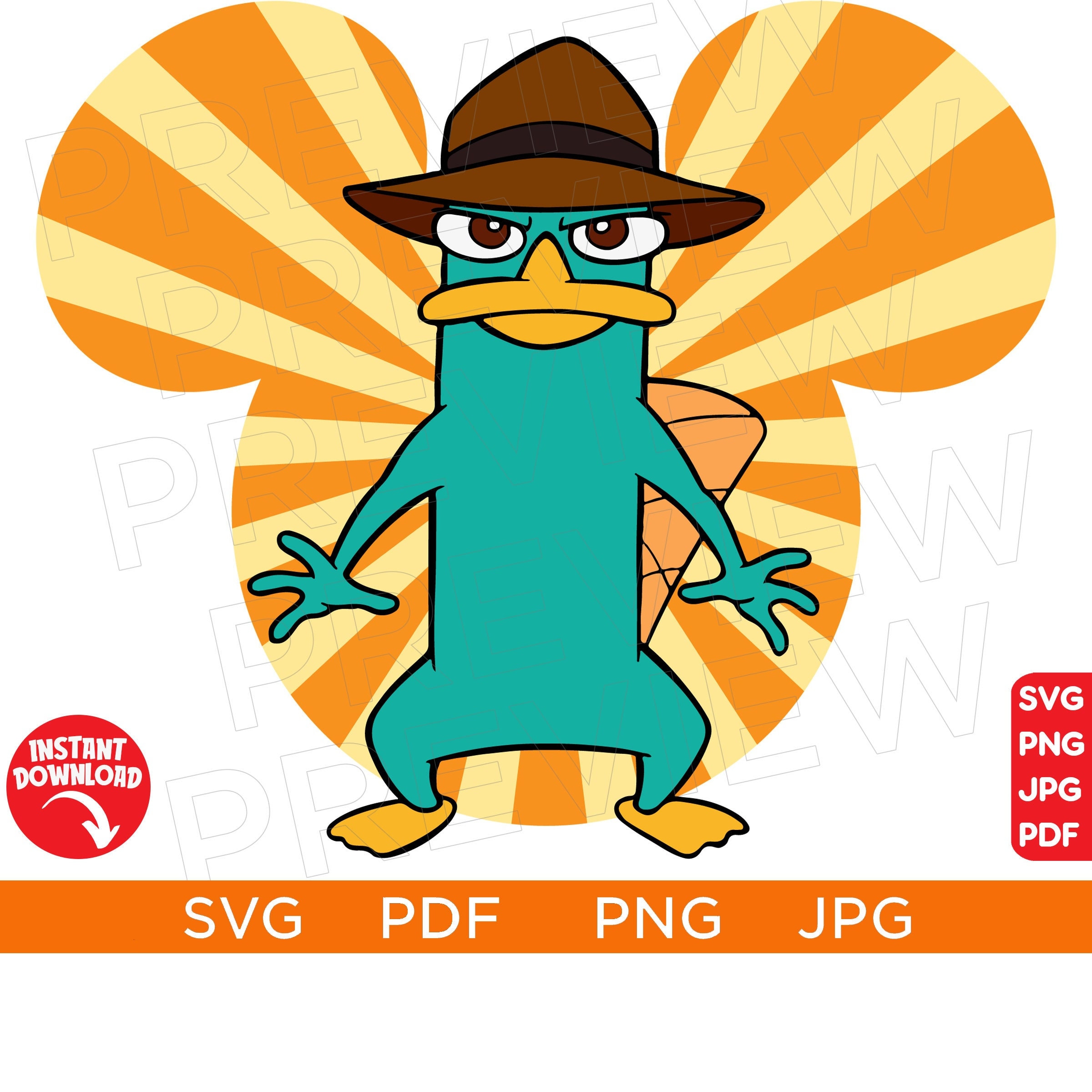 Perry The Platypus Clipart