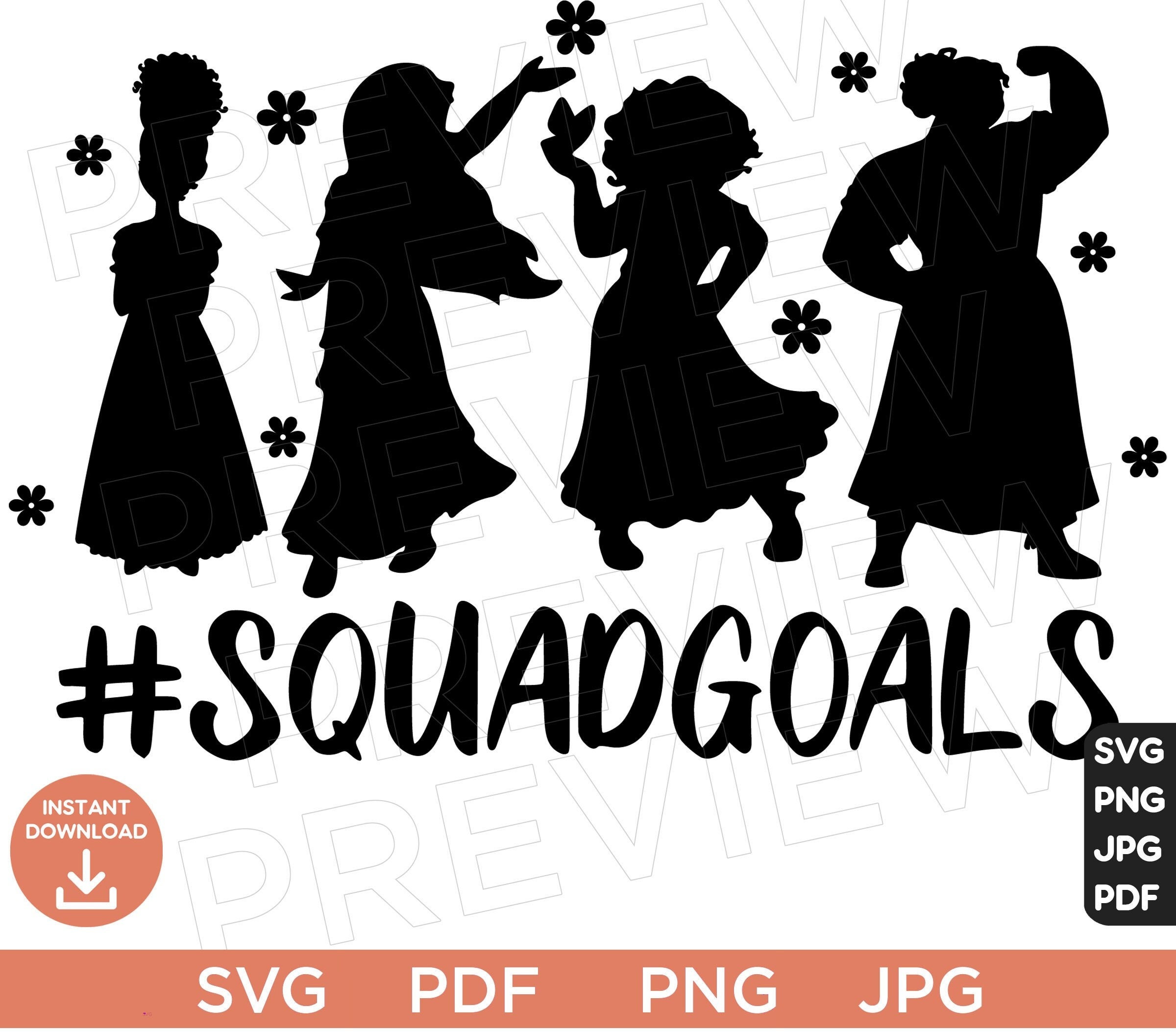 Squadgoals Svg Encanto SVG Maribel Luisa Isabela Svg - Etsy Canada