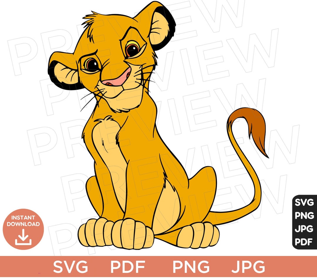 El Rey León SVG Simba Svg Disneyland Ears Clipart Svg - Etsy México