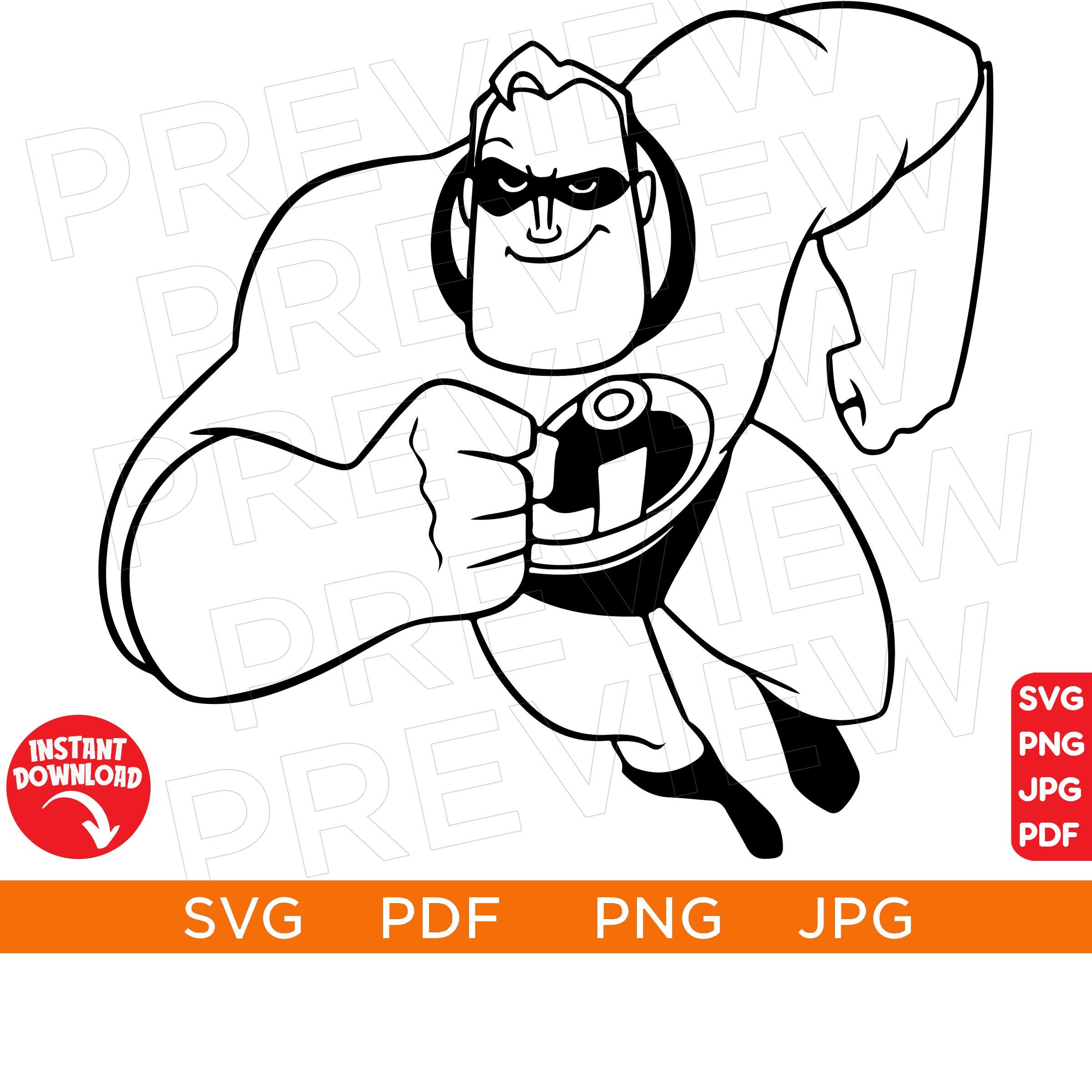 The Incredibles Mr Incredible Drawing