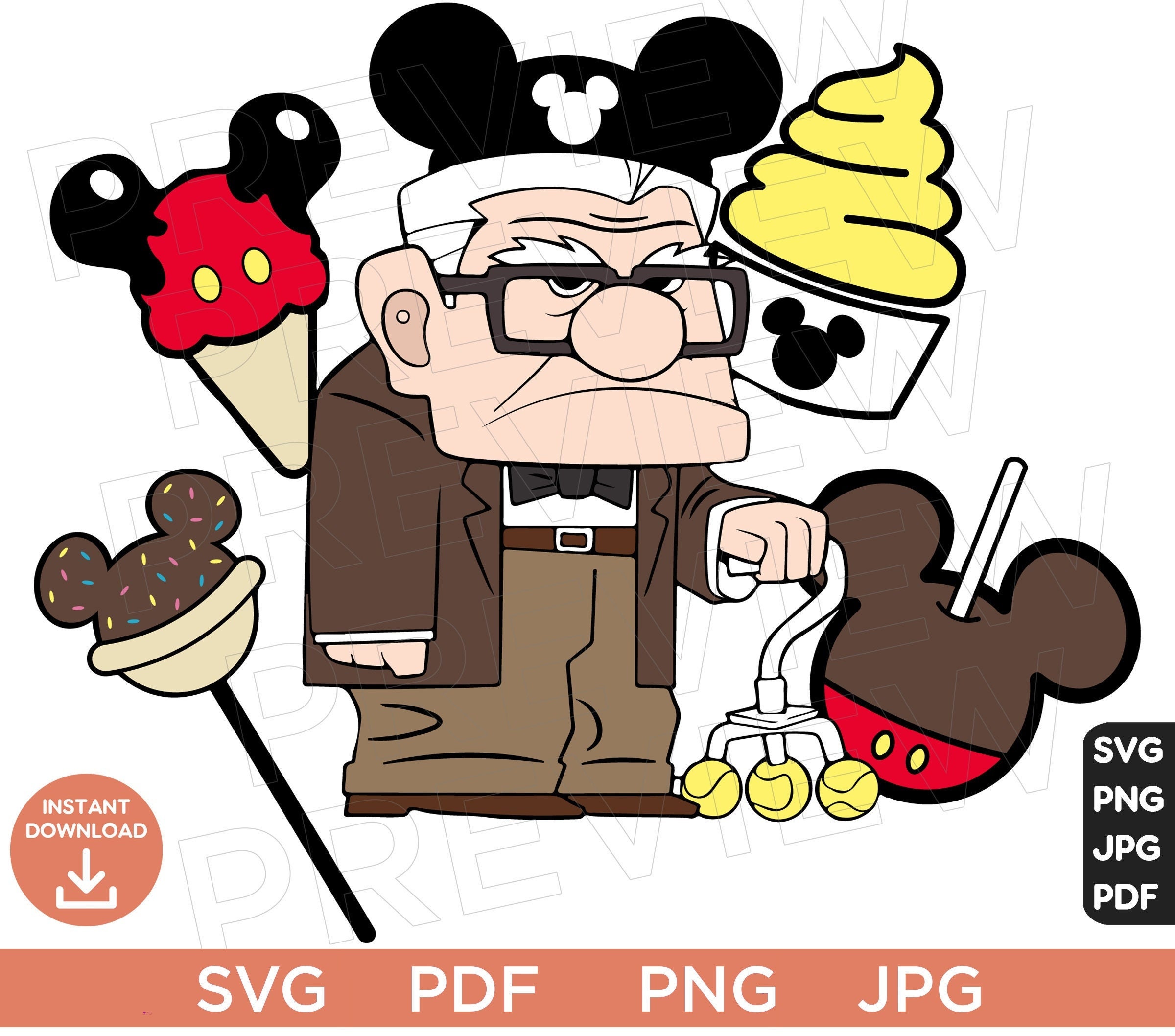 Pixar Character Silhouettes