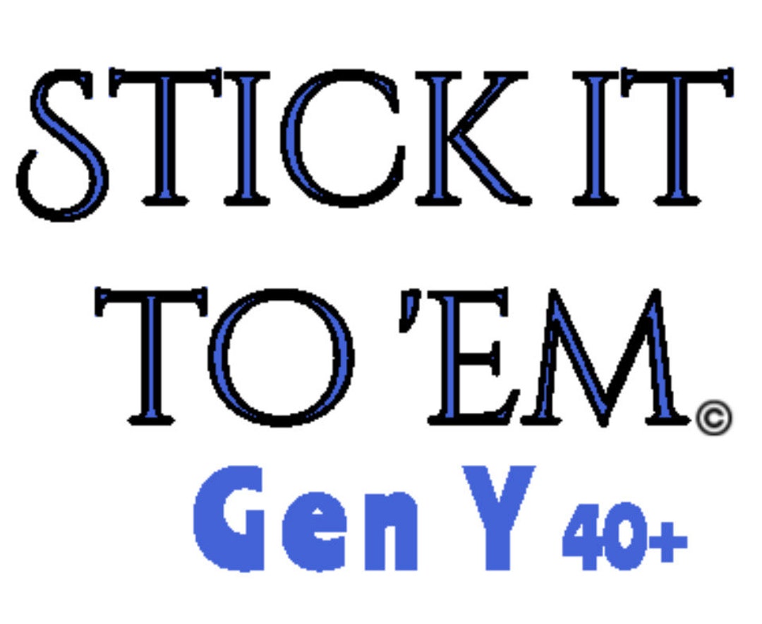 Stick It to "em Gen Y (40+) Party Game That is an Icebreaker, Party ...