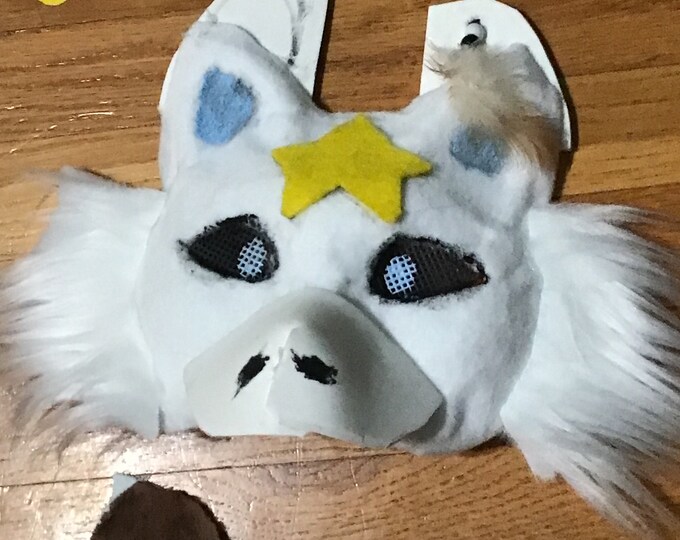 Cat Masks white and Fox Left - Etsy