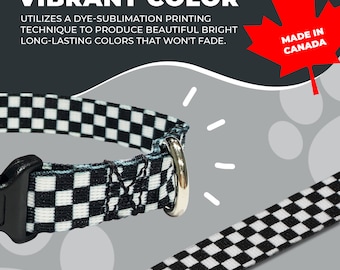 Black and White Checkered Collars - Etsy