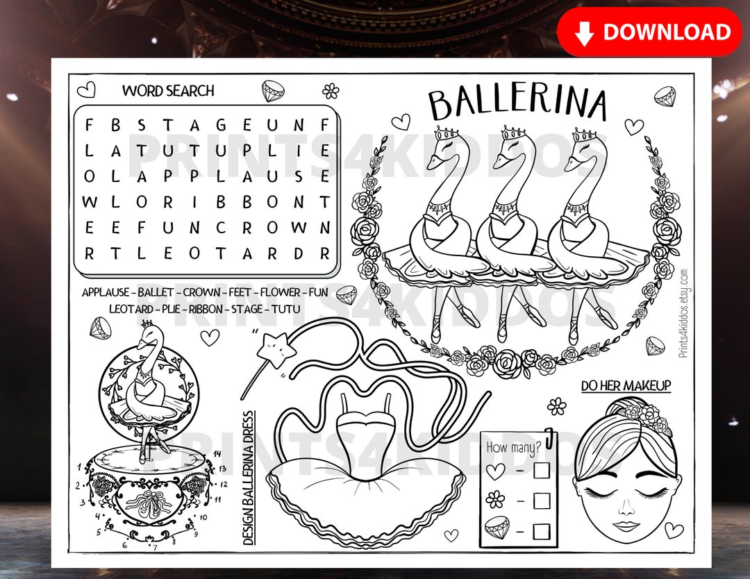 Ballerina, Birthday Party, Ballet, Ballerina Coloring, Ballerina ...