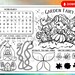 Spring, Springtime Activity Mat, Spring Coloring, Spring Placemat ...