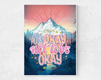 It's Okay Not Be Okay Digital Poster - Etsy