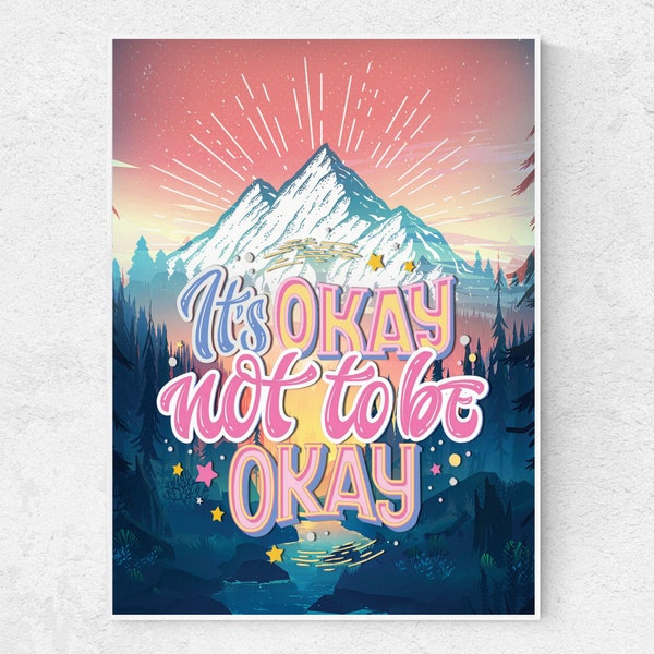 Mental Health Motivational Poster - Etsy