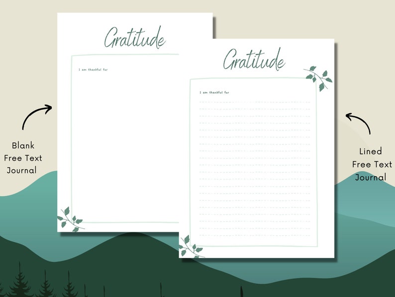 Gratitude Journal Printable With Prompt: Daily Gratitude Check - Etsy