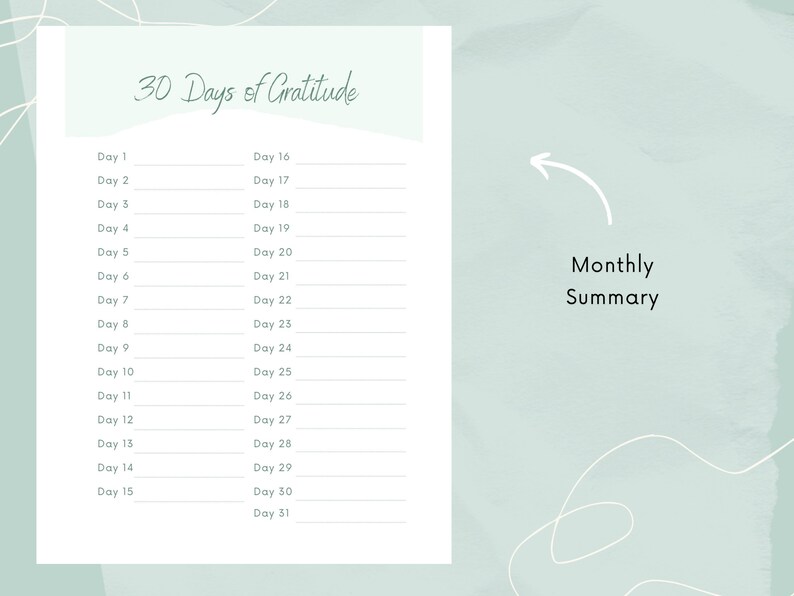 Gratitude Journal Printable: Daily Gratitude Check in and Deep Dive PDF ...