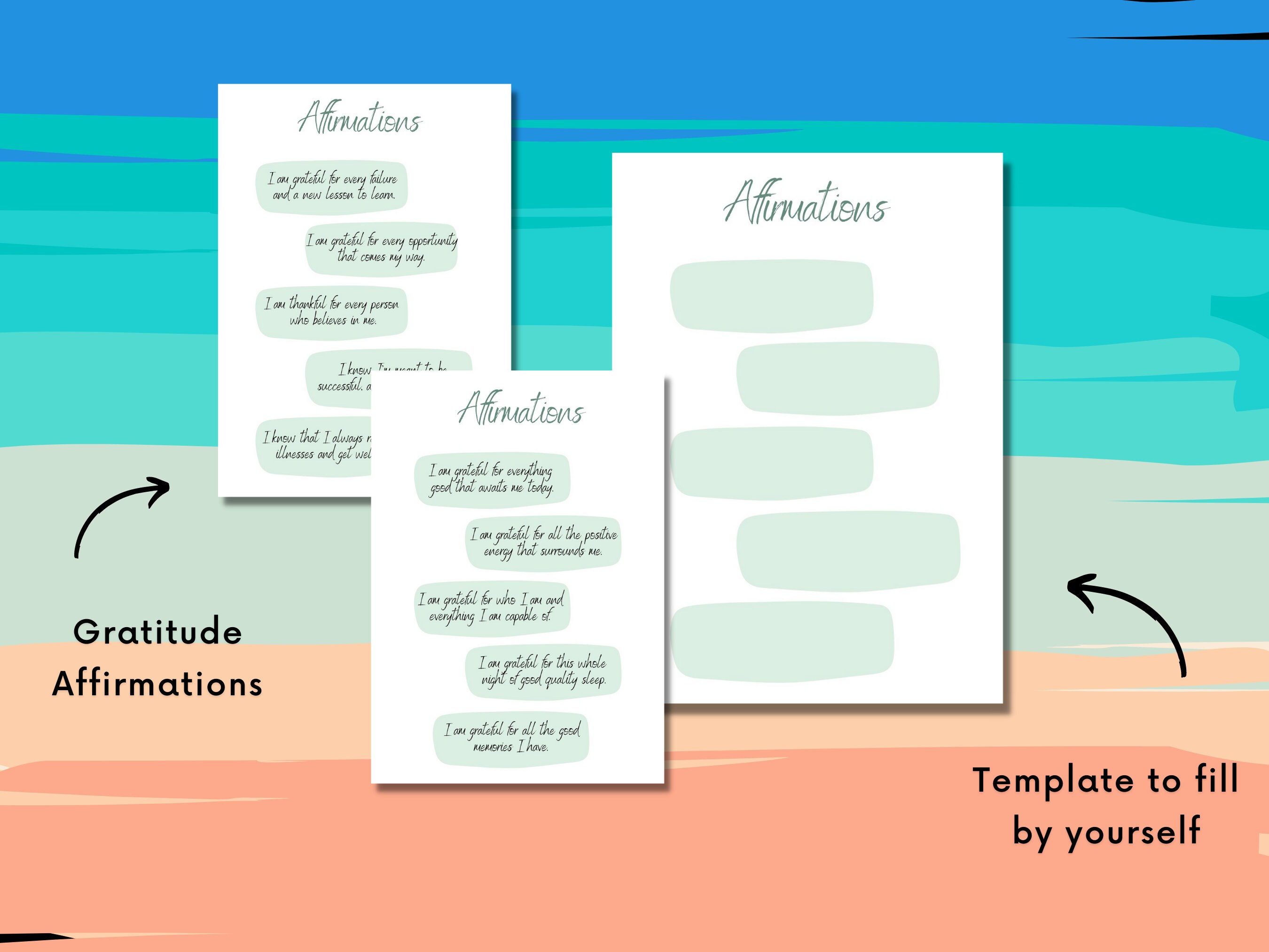Gratitude Journal Printable: Daily Gratitude Check in and Deep Dive PDF ...