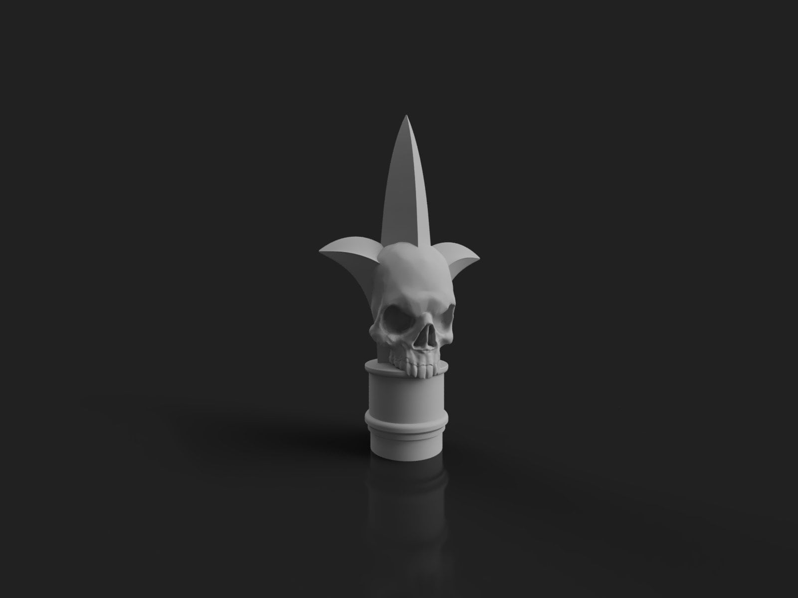 Fence Finial Skull Lily Halloween Haunted House 3d - Etsy