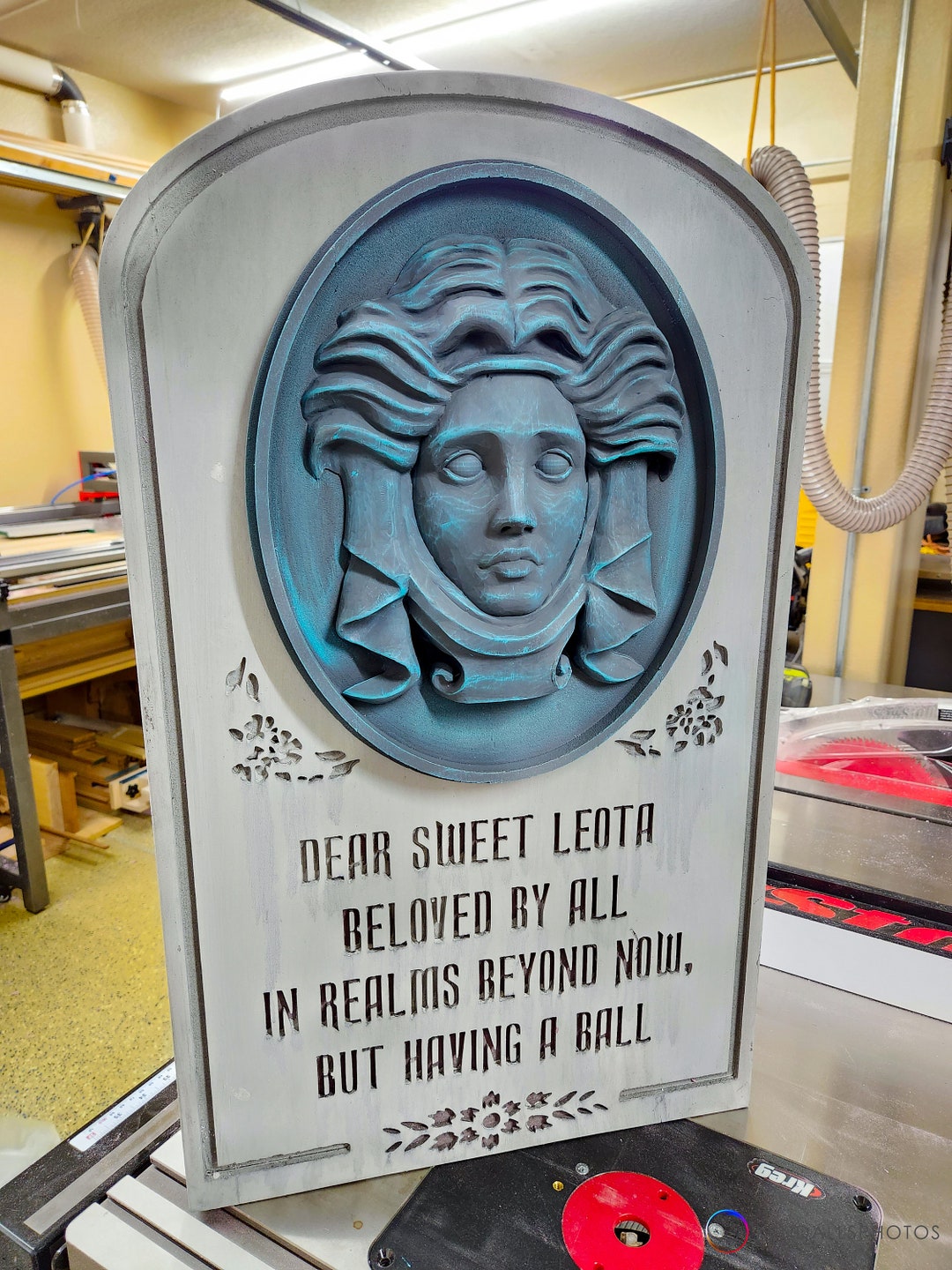 FULL SIZE Madame Leota Haunted Mansion Tombstone - Etsy