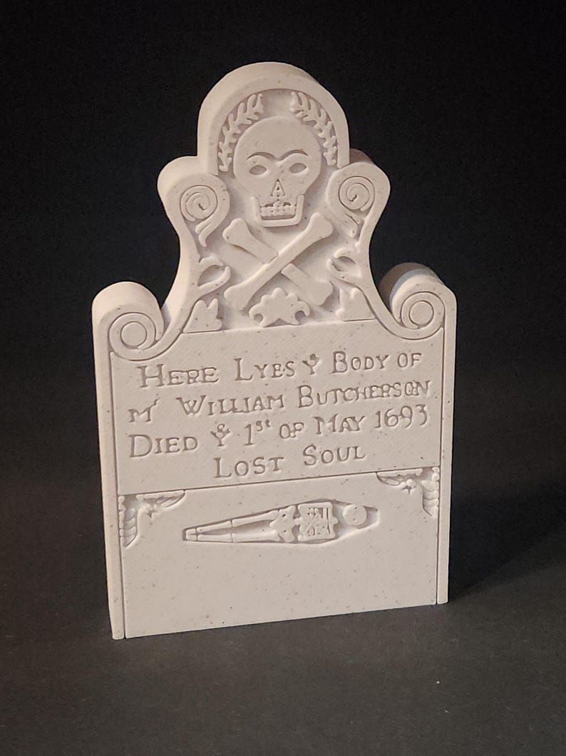 Hocus Pocus Tombstone Miniatures - Billy Butcherson & Emily Binx - Etsy
