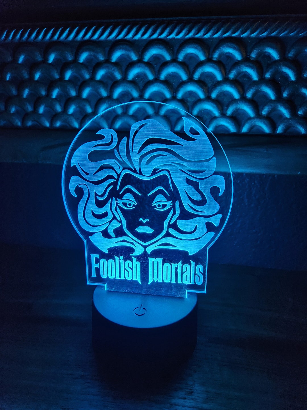 Madame Leota - Haunted Mansion Tombstone - Edge Lit Acrylic - Etsy