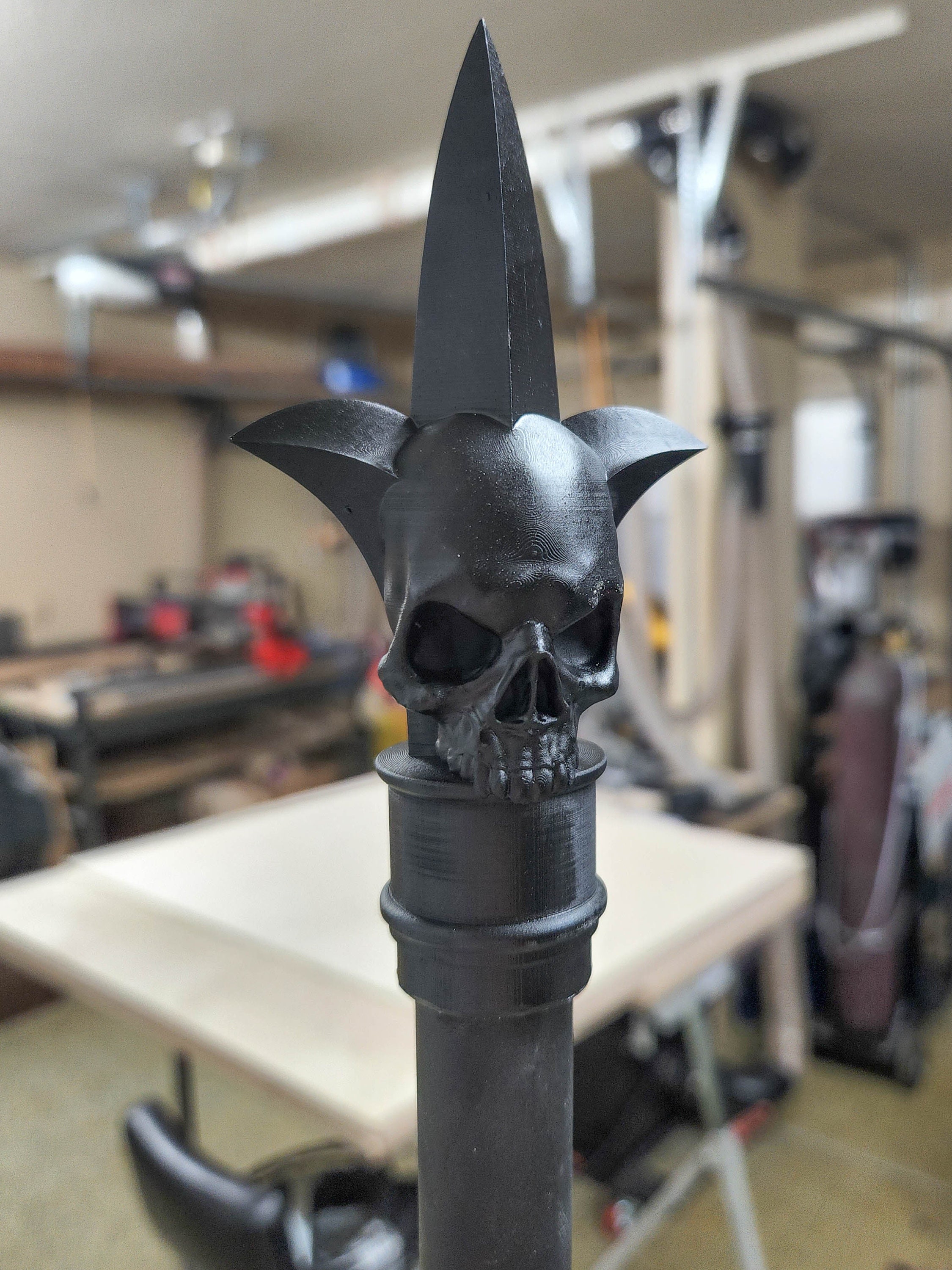 Fence Finial Skull Lily Halloween Haunted House 3d - Etsy